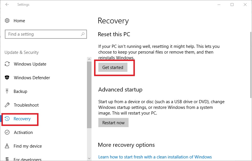 How to reset a windows 10 PC step-by-step - TechLeadAfrica