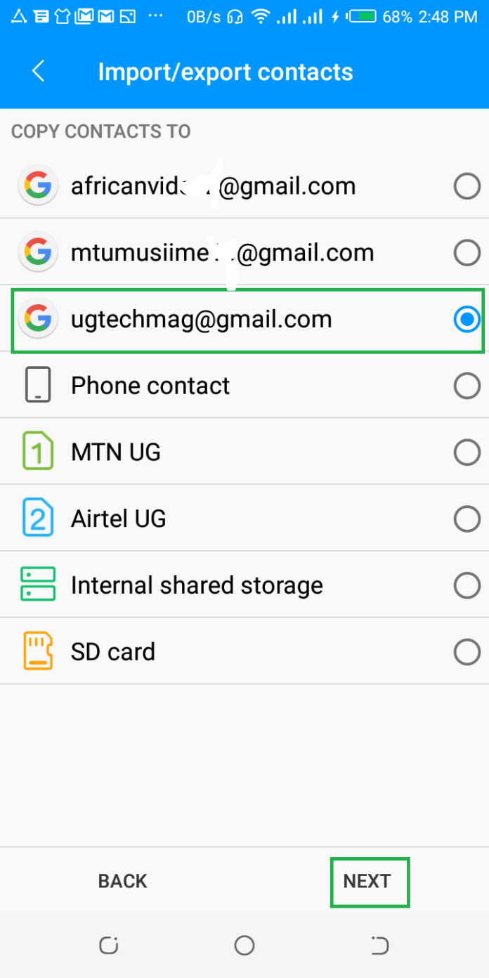 How to import contacts from Gmail to android - Ug Tech Mag
