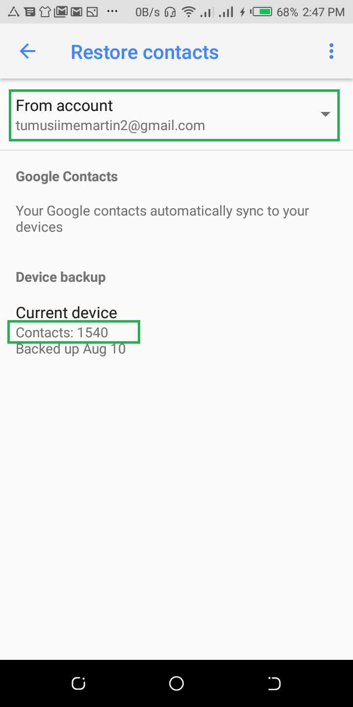 How to import contacts from Gmail to android - Ug Tech Mag
