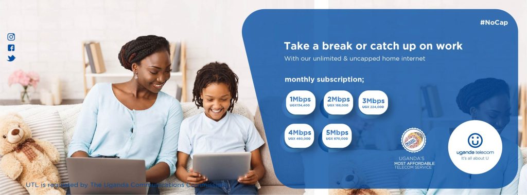 UTL Unlimited Home Data Bundles Prices in Uganda