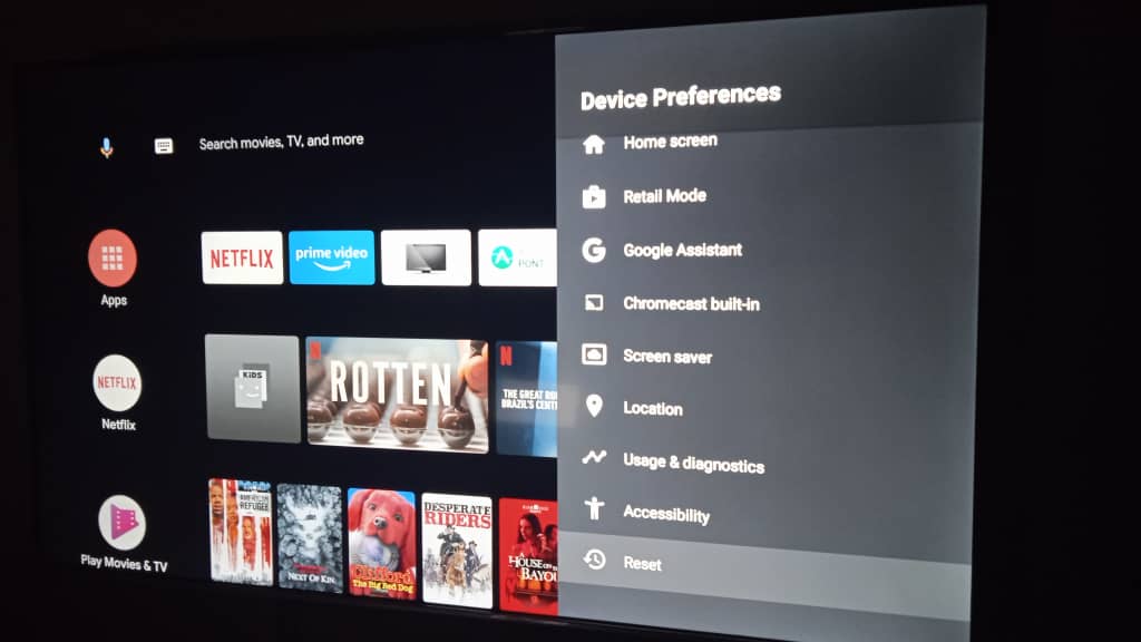 How to Wipe New/Factory Reset your Android TV