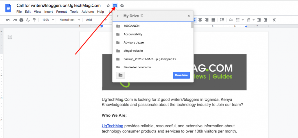 How to Create a Folder in Google Docs - Ug Tech Mag