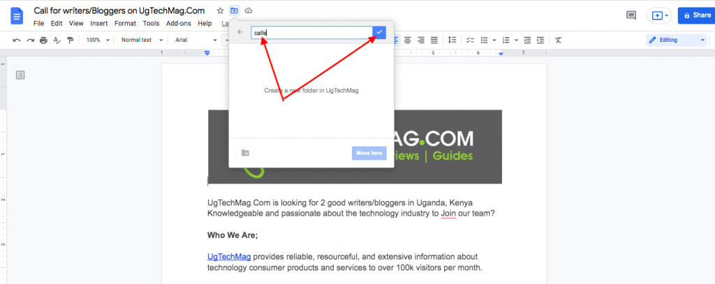 How to Create a Folder in Google Docs - Ug Tech Mag