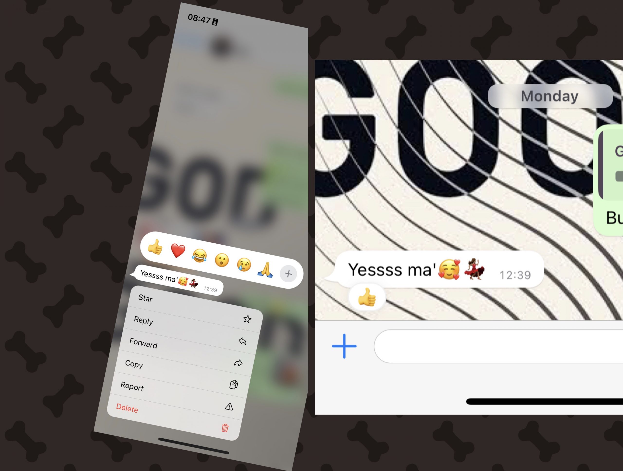 How to React to a WhatsApp Message using an Emoji
