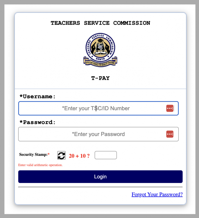 How to Download and Print TSC Payslip and P9 Form