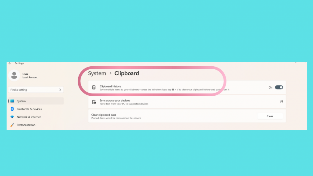 How to Turn On Clipboard History in Windows 11
