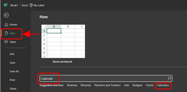 How to Make a Calendar in Excel