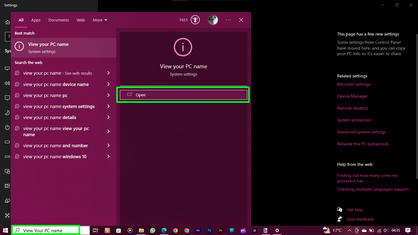 Easily Find Your Computer Name in Windows 10