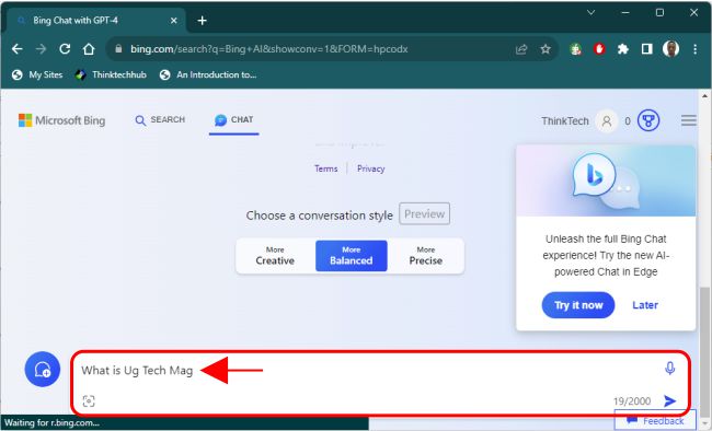 How to Use Bing Chat AI in Google Chrome