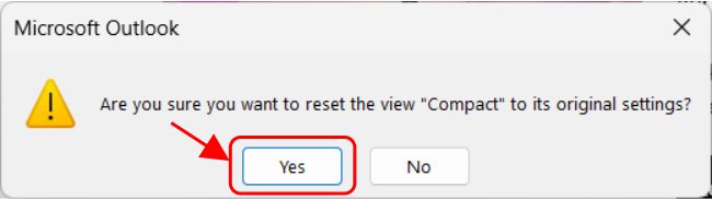 How to Reset the Outlook View to Default Settings