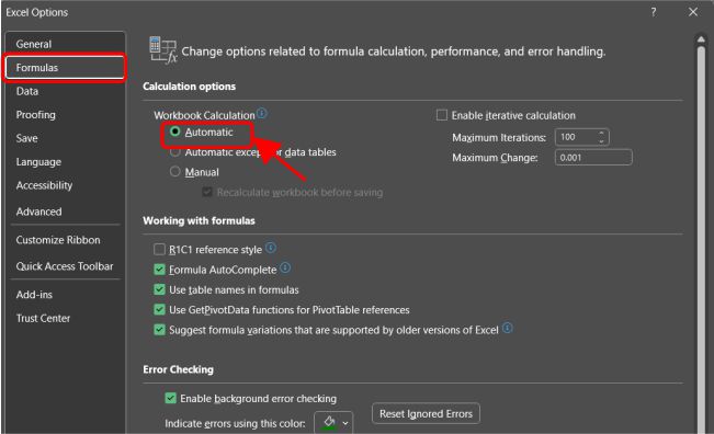 How to Fix Excel Not Auto Calculating - Ug Tech Mag