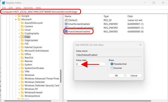 How to Remove Bing Chat Button from Edge Sidebar